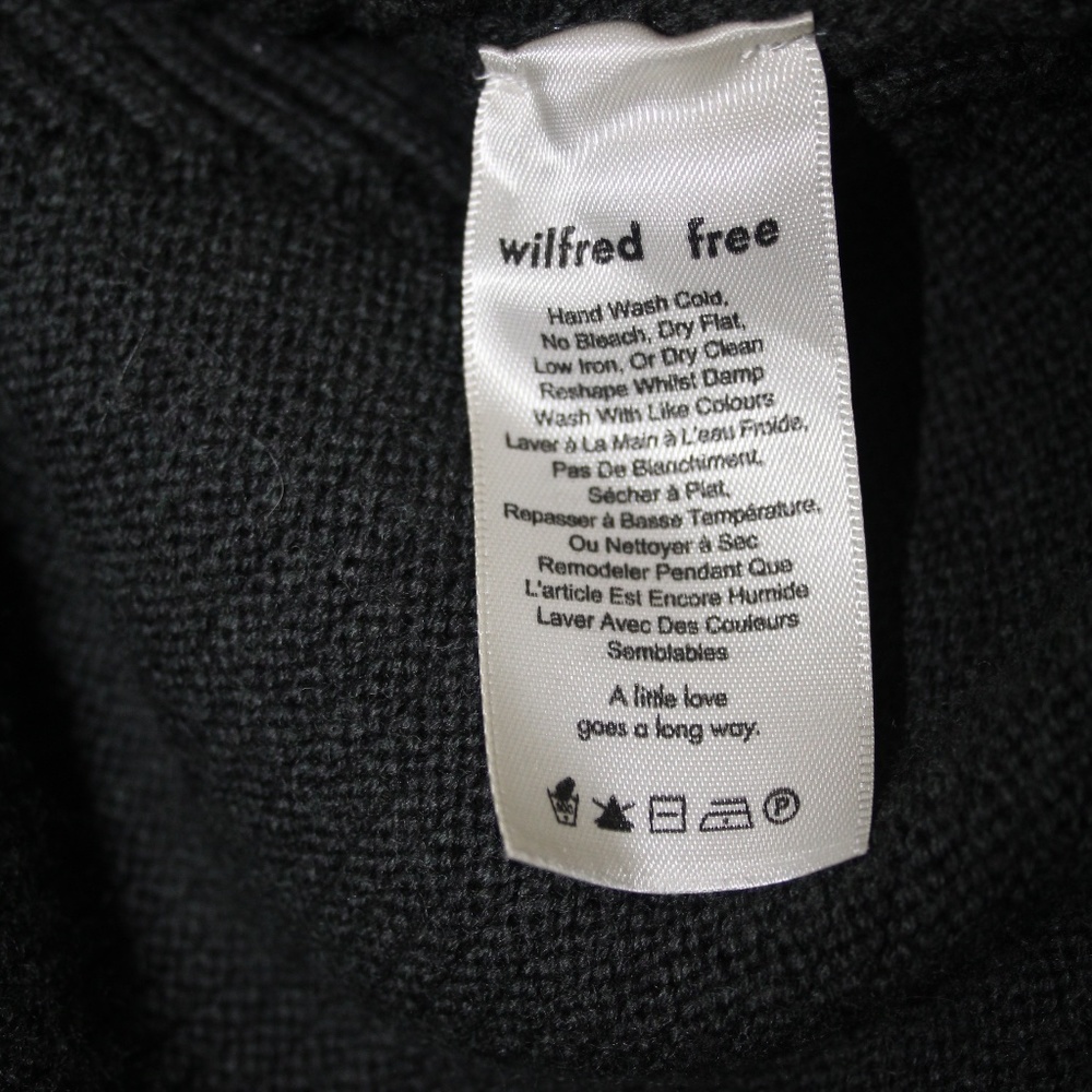Wilfred Free Aritzia Grey Wool Contrast Knit Sweater … - Gem